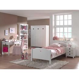 Pharao24.de M&auml;dchen Jugendzimmer in Wei&szlig; komplett (f&uuml;nfteilig)