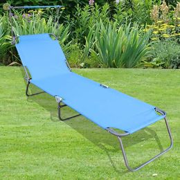 Pharao24.de Gartenliege klappbar in modernem Design 55 cm breit