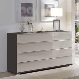 Pharao24.de Kommode Sideboard in Braun und Hellgrau