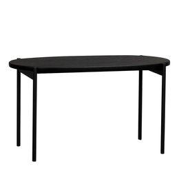 Pharao24.de Sofatisch in Schwarz ovale Form