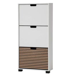 Pharao24.de Schuhschrank Schuhklapper mit drei Schuhklappen 124 cm hoch