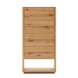 Pharao24.de Hohe Schubladenkommode - Oberfl&auml;che Eiche Furnier 120 cm hoch