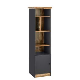 Pharao24.de Wohnzimmerregal f&uuml;r B&uuml;cher in modernem Design 150 cm hoch
