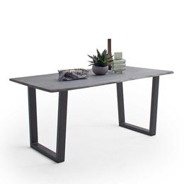 Pharao24.de Esstisch Holztisch im Industry und Loft Stil 90 cm tief