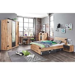 Pharao24.de Komplettjugendzimmer im Industry und Loft Stil Made in Germany (sechsteilig)