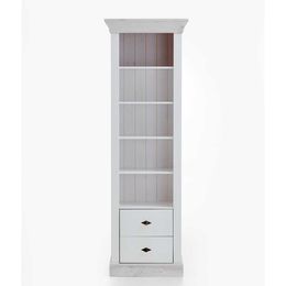 Pharao24.de Babyzimmer Regal in Wei&szlig; Kiefer teilmassiv