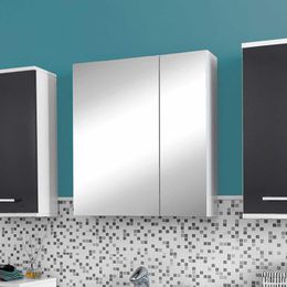 Pharao24.de Badezimmer Spiegelschrank in Wei&szlig; 60 cm breit