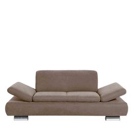 Pharao24.de Sofa aus Velours Fu&szlig;gestell aus Metall