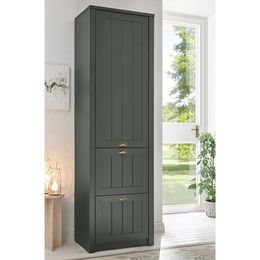 Pharao24.de Garderobenschrank in Dunkelgr&uuml;n 60 cm breit