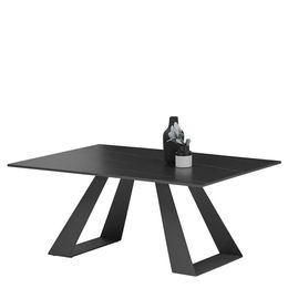 Pharao24.de Sofa Tisch modern mit Keramikplatte Metall B&uuml;gelgestell