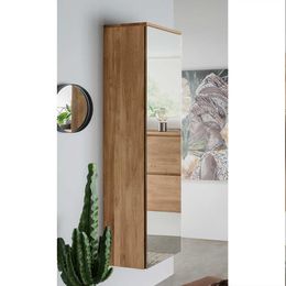 Pharao24.de Spiegelschrank Garderobe aus Asteiche Massivholz 165 cm hoch