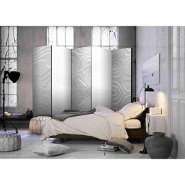 Pharao24.de Raumteilerparavent mit Wellenmuster im Moire Look 225 cm breit