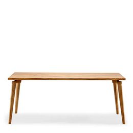Pharao24.de Holztisch aus Eiche Massivholz 90 cm tief