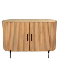 Pharao24.de Sideboard Wohnzimmerkommode in ovaler Form im Skandi Design