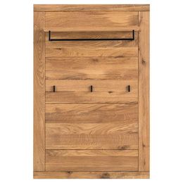 Pharao24.de H&auml;ngegarderobe Eiche teilmassiv in modernem Design 80 cm breit