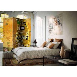 Pharao24.de Spanische Wand mit k&uuml;nstlerischem Motiv Bunt und Goldfarben