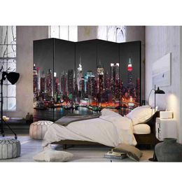 Pharao24.de Spanische Trennwand mit New York Motiv 225 cm breit