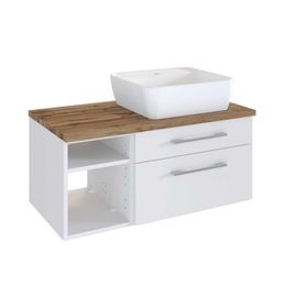 Pharao24.de Waschbeckenunterbau 90 cm breit Aufsatz-Waschbecken