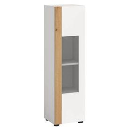 Pharao24.de Wohnzimmerschrank Vitrine in modernem Design mit Glast&uuml;r