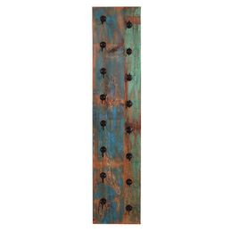 Pharao24.de Shabby Chic Wein Regal in Braun Bunt 8 Flaschen
