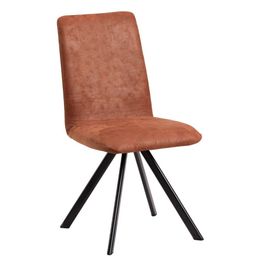 Pharao24.de Esstisch St&uuml;hle Polsterstuhl aus Microfaser in modernem Design (2er Set)