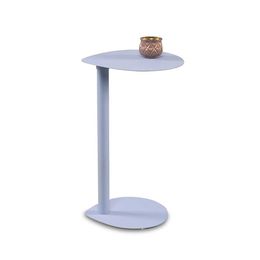 Pharao24.de Beistelltisch Anstelltisch aus Metall in Hellblau matt