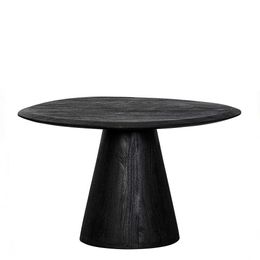 Pharao24.de Wohnzimmer Tisch schwarz aus Mangobaum Massivholz 70 cm breit