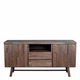 Pharao24.de Sideboard in dunkel lackiert und geb&uuml;rstet Eiche massiv