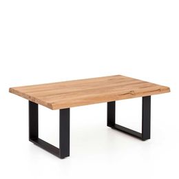 Pharao24.de Sofa Tisch modern im Industry und Loft Stil nat&uuml;rlicher Baumkante