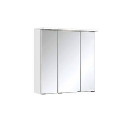 Pharao24.de Badezimmer Spiegelschrank schlicht mit LED Beleuchtung 70 cm breit