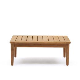 Pharao24.de Couchtisch Teak Holz Outdoor quadratischer Tischplatte
