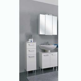 Pharao24.de Badezimmerm&ouml;bel Set Badezimmerset in modernem Design Made in Germany (dreiteilig)