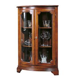 Pharao24.de Stilm&ouml;bel Eck-Vitrine in italienischem Design 112 cm hoch