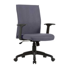 Pharao24.de Ergonomischer B&uuml;rostuhl in Dunkelgrau h&ouml;henverstellbarem Sitz