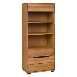 Pharao24.de Buchregal in Eichefarben teilmassiv 148 cm hoch