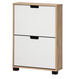 Pharao24.de Schuhschrank Schuh Klappschrank mit Griffl&ouml;chern in modernem Design