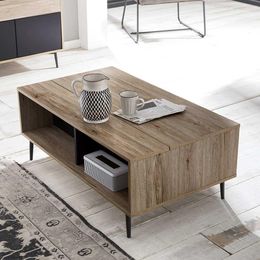 Pharao24.de Couchtisch in Grey Wash Optik 100 cm breit