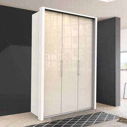 Pharao24.de Schlafzimmerkleiderschrank in Cremefarben modernem Design
