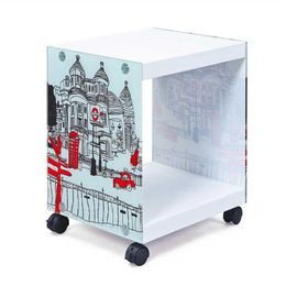 Pharao24.de Rollbarer Beistelltisch im London Design modern
