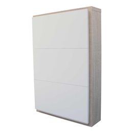 Pharao24.de Garderoben Schuhschrank mit Klappen 120 cm hoch