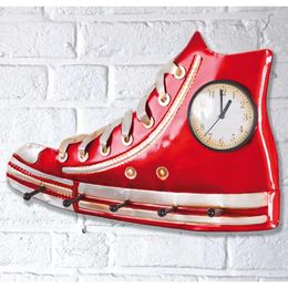 Pharao24.de Wandgarderobe in Rot Sneaker Style