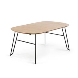 Pharao24.de Ausziehtisch mit Eiche furniert oval