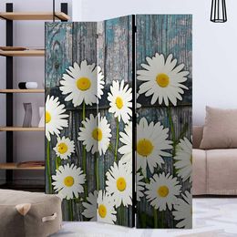 Pharao24.de Landhausstil Paravent mit Blumen Motiv 3 oder 5 Elemente