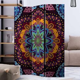 Pharao24.de Paravent mit Mandala Motiv orientalischen Stil