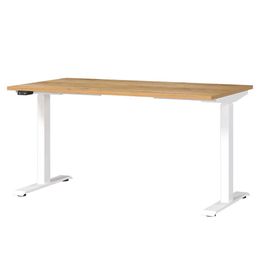 Pharao24.de H&ouml;henverstellbarer Schreibtisch B&uuml;roschreibtisch Made in Germany - 80 cm tief