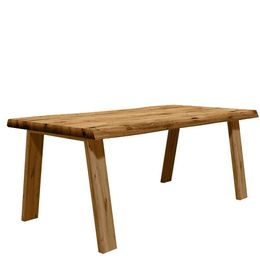 Pharao24.de Esszimmer Tisch Holz aus Eiche Massivholz nat&uuml;rlicher Baumkante