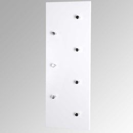 Pharao24.de B&uuml;ro Wandgarderobe in Wei&szlig; mit Haken