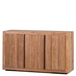 Pharao24.de Sideboard aus teilmassivem Teakholz 90 cm hoch