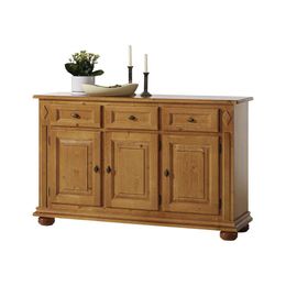 Pharao24.de Esszimmer Sideboard aus Fichte Massivholz Landhaus