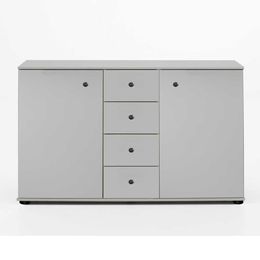 Pharao24.de Schlafzimmer Anrichte in Wei&szlig; 130 cm breit